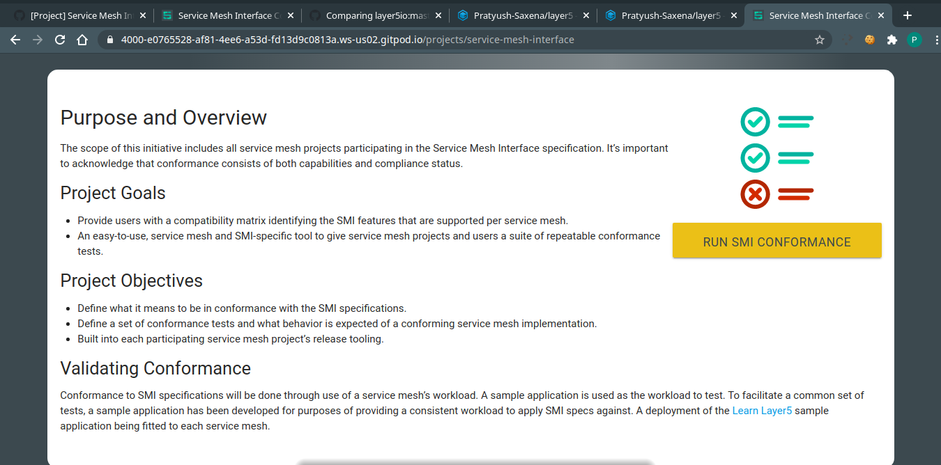 [Project] Service Mesh Interface: text alignment · Issue #773 · layer5io/layer5 · GitHub