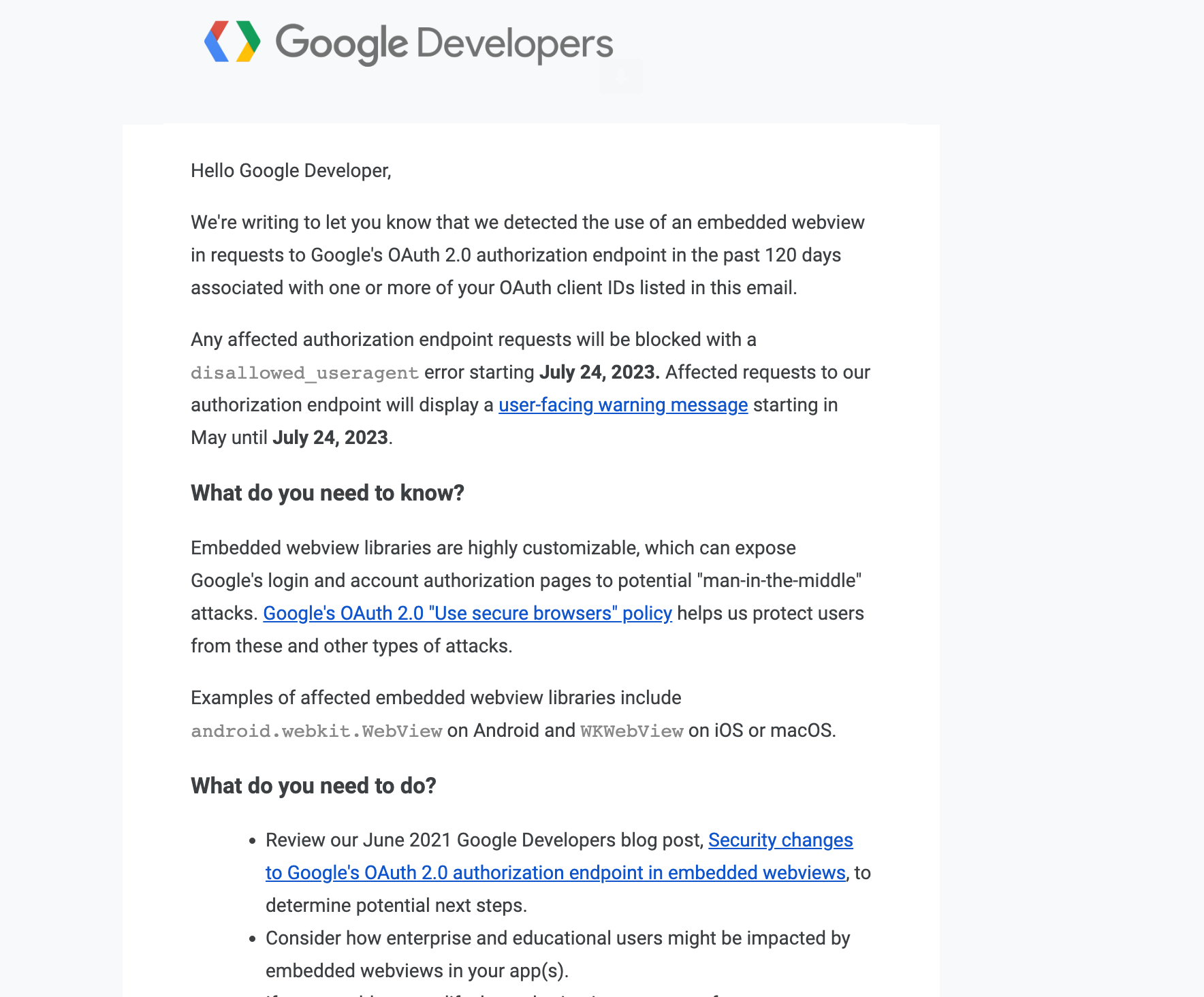 Google security warning due to use of an embedded webview. · Issue #239 · MomenSherif/react ...