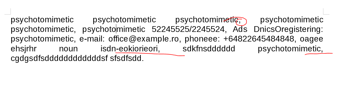 justify on texts - comma is centered between words · Issue #1912 ...