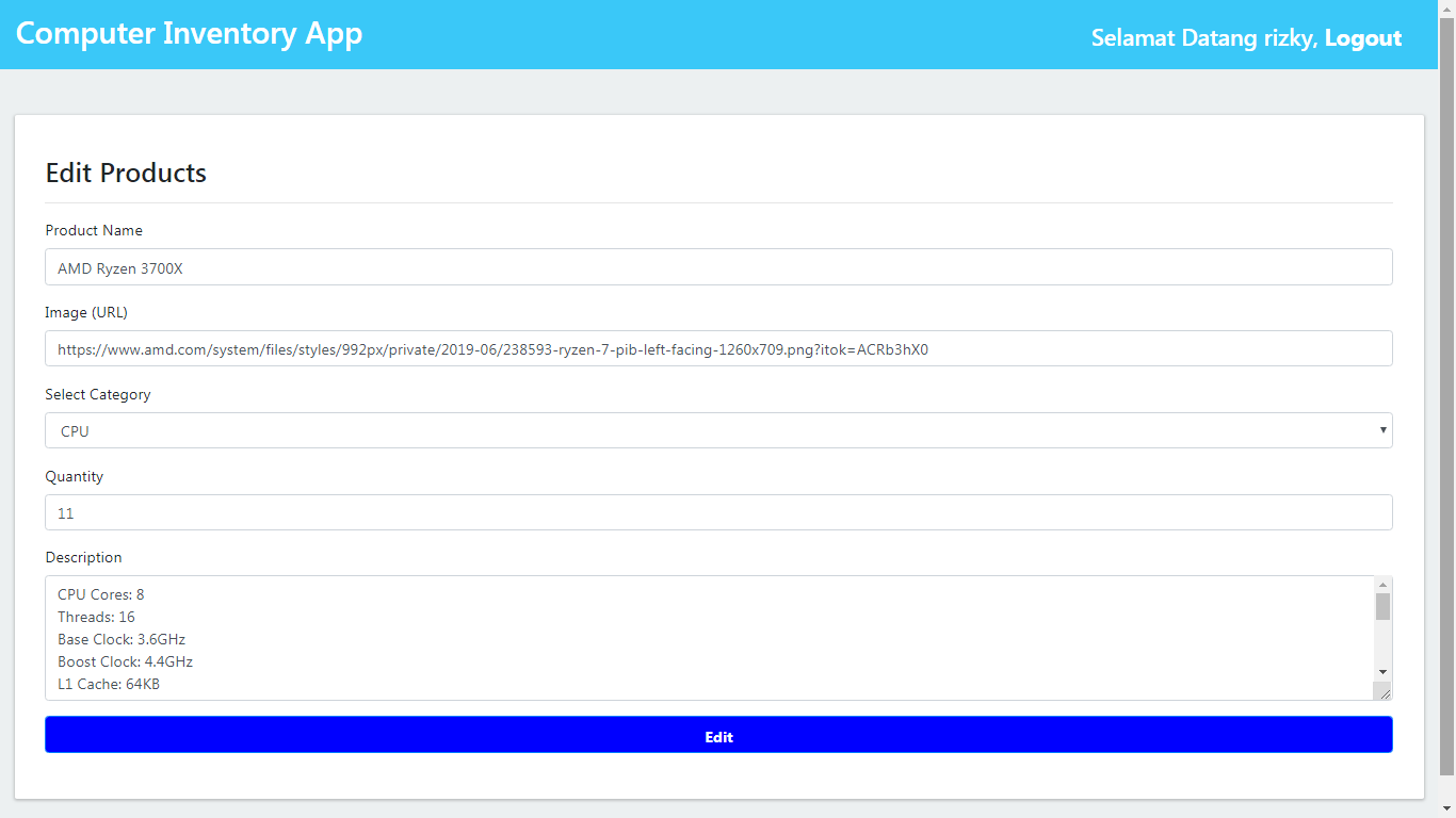 Github 4tune Lightcomputer Inventory App With Reactjs