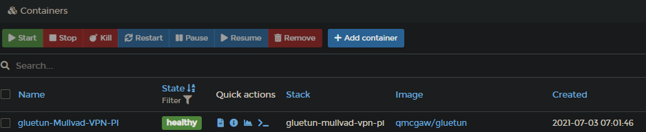 Bug: Stuck in Unhealthy status, requires manual container restart · Issue #518 · qdm12/gluetun ...