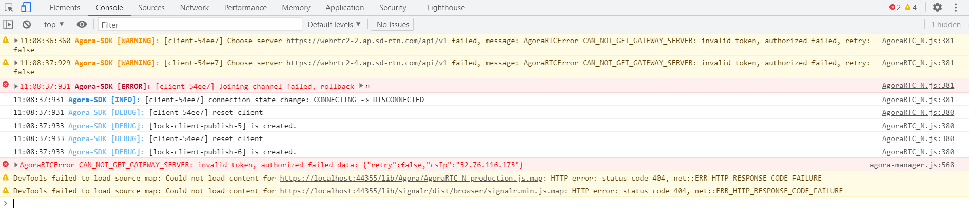 RTC Token invalid c# dotnet core 5.0 · Issue #162 · AgoraIO/Tools · GitHub