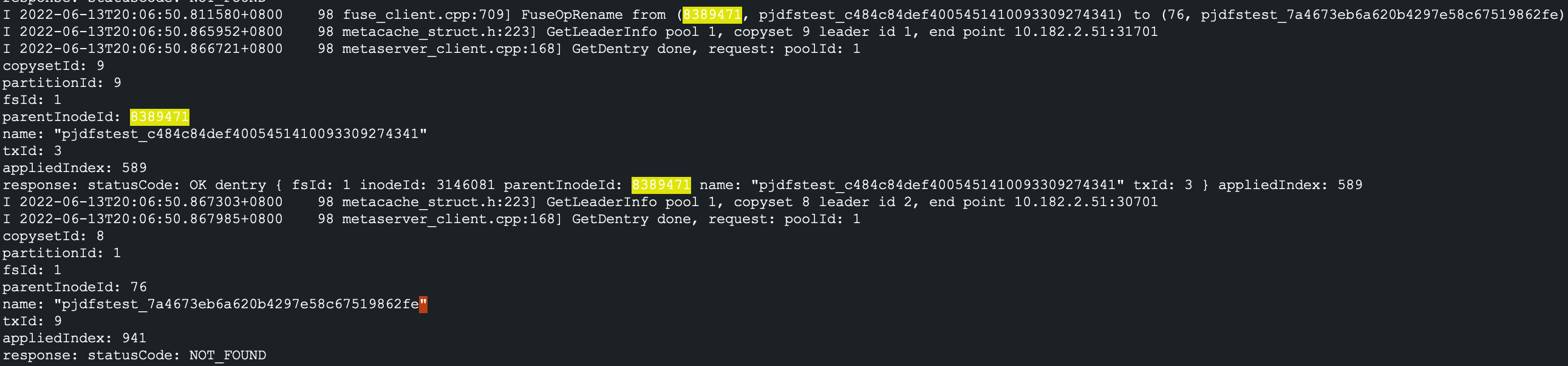 Failed to delete directory · Issue #1490 · opencurve/curve · GitHub