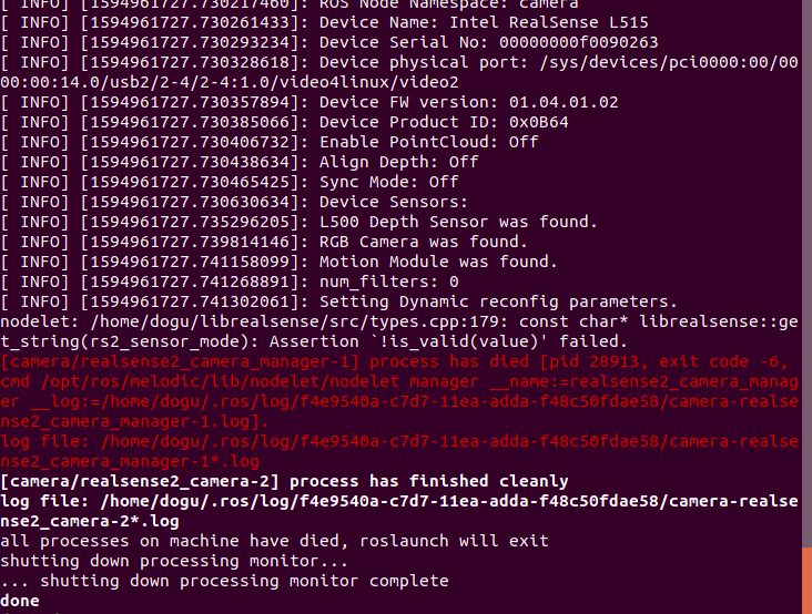 roslaunch realsense2_camera not working · Issue #1292 · IntelRealSense ...