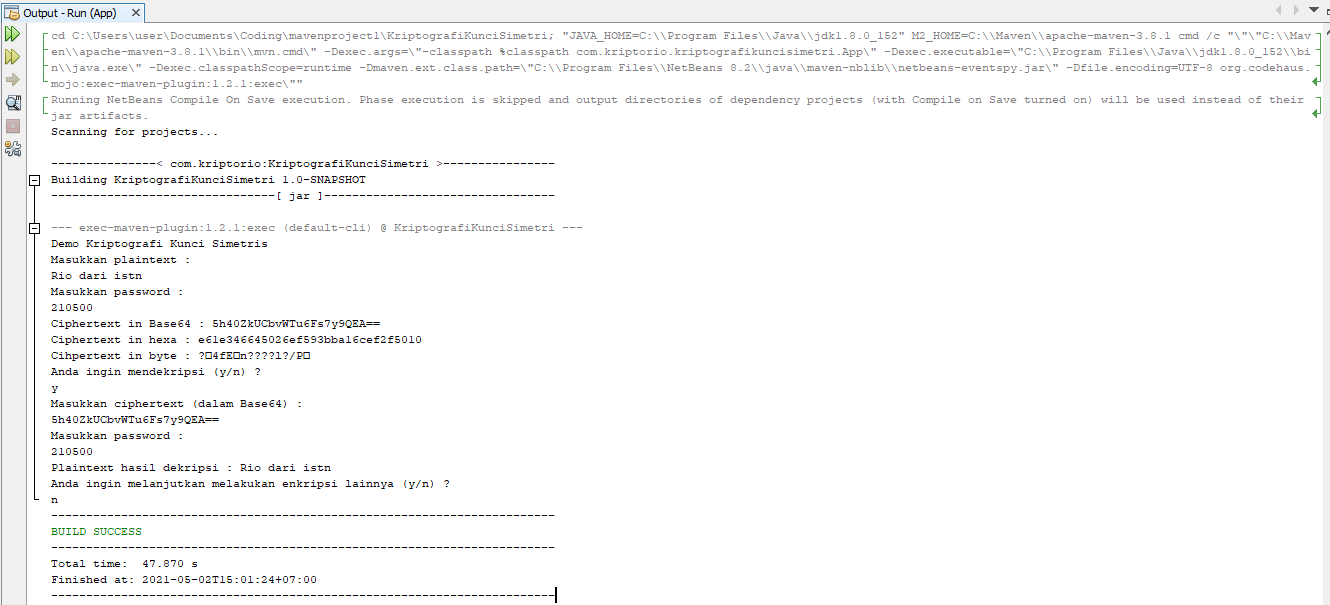 GitHub - IrvanDimetrio/Kriptografi-Kunci-Simetri