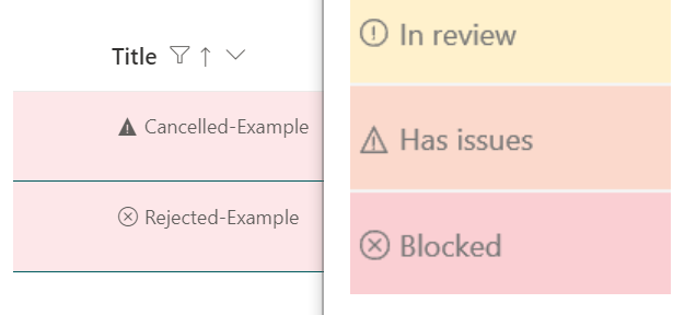 Sp Field Severity Incorrect Colours Sharepoint List · Issue 7576 · Sharepoint Sp Dev Docs