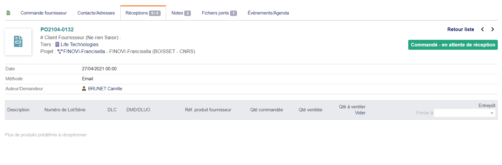 Error with quantity to dispatch in order supplier receiption · Issue ...