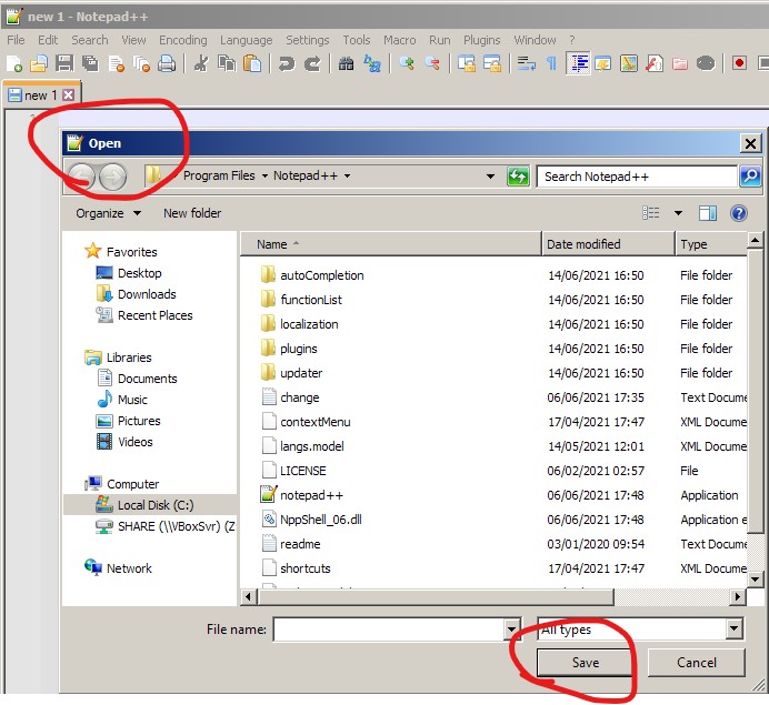 Open File Dialog Has Save Button Instead Of Open Button · Issue 10006 · Notepad Plus Plus
