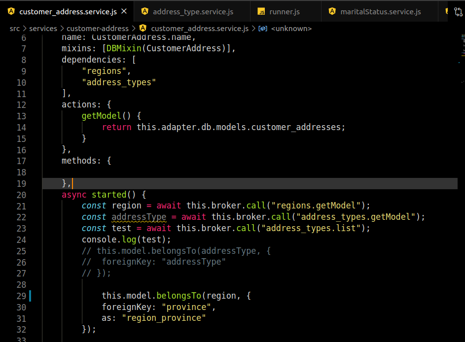 Cant pass model to other service , when returning this.model · Issue ...