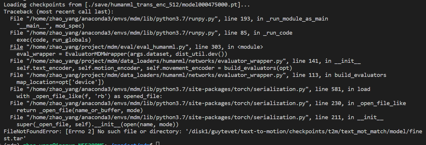 missing argument: 'data' when evaluate · Issue #42 · GuyTevet/motion-diffusion-model · GitHub