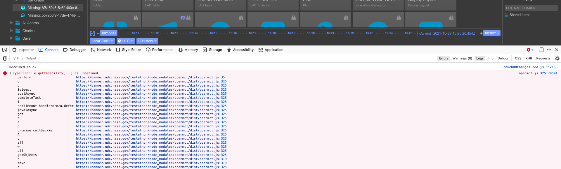 Missing object when trying to create an object · Issue #4382 · nasa/openmct · GitHub