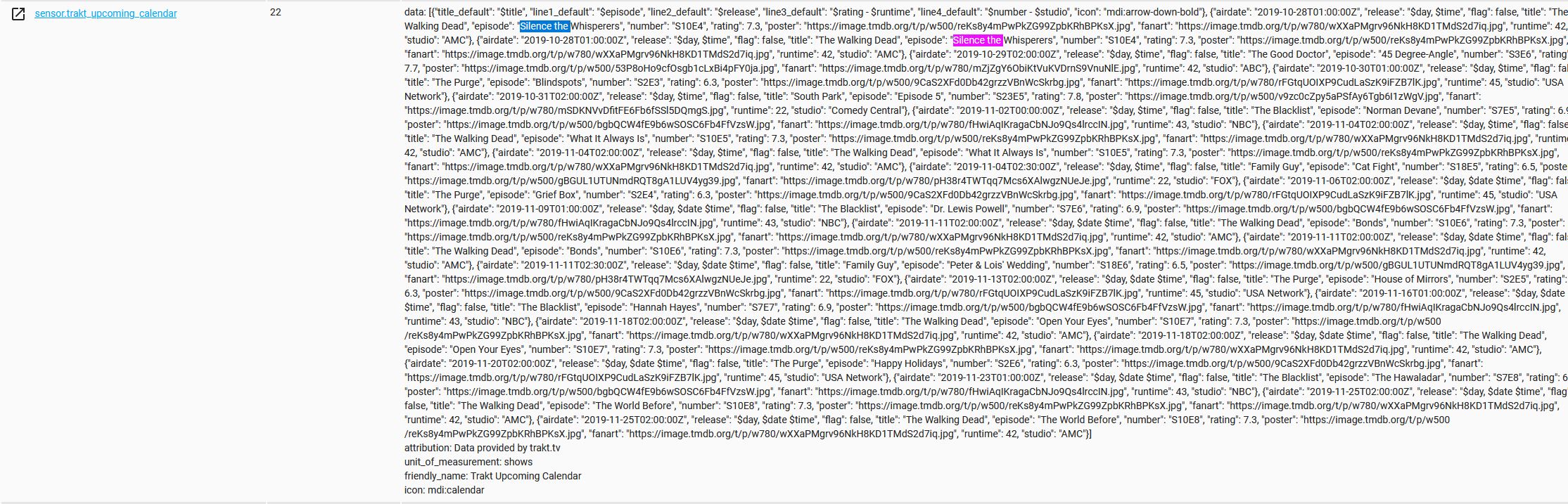 Double Entry In Frontend Using Upcoming Media Card · Issue 30 · Custom Components Sensor