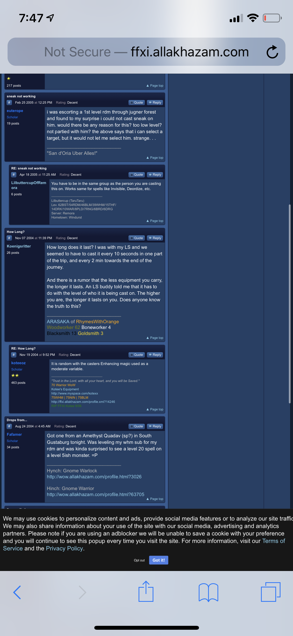 Sneak/invis duration · Issue #1849 · EdenServer/community · GitHub