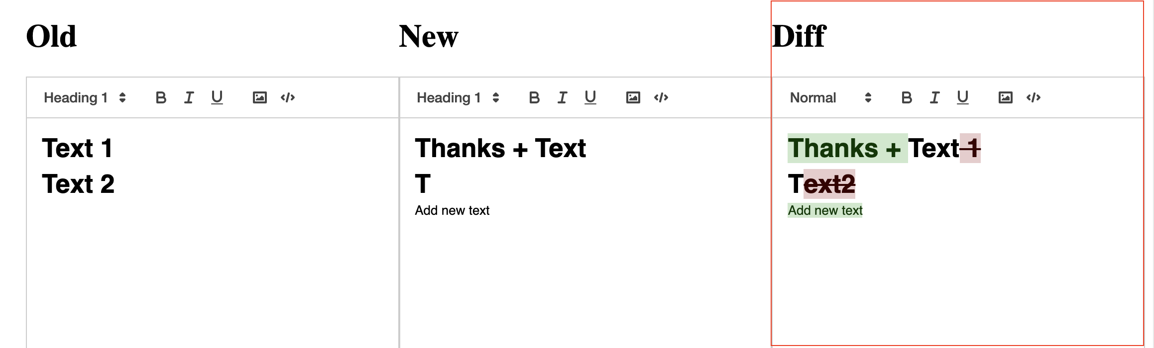 Render diff between two document versions but not correct · Issue #3268 ...