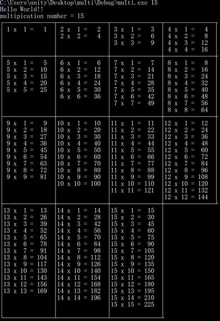 GitHub - mong-head/multiplication_table: 수를 입력하면 자동으로 곱셈 테이블 만드는 프로그램