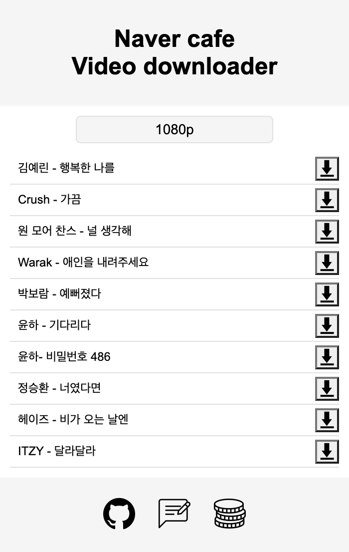 GitHub - Hangyeol-SSeo/NaverCafe-VideoDownloader: 네이버카페 동영상들을 다운받는 크롬 확장프로그램~!