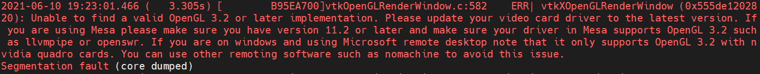 Problem of Segmentation Fault · Issue #412 · marcomusy/vedo · GitHub