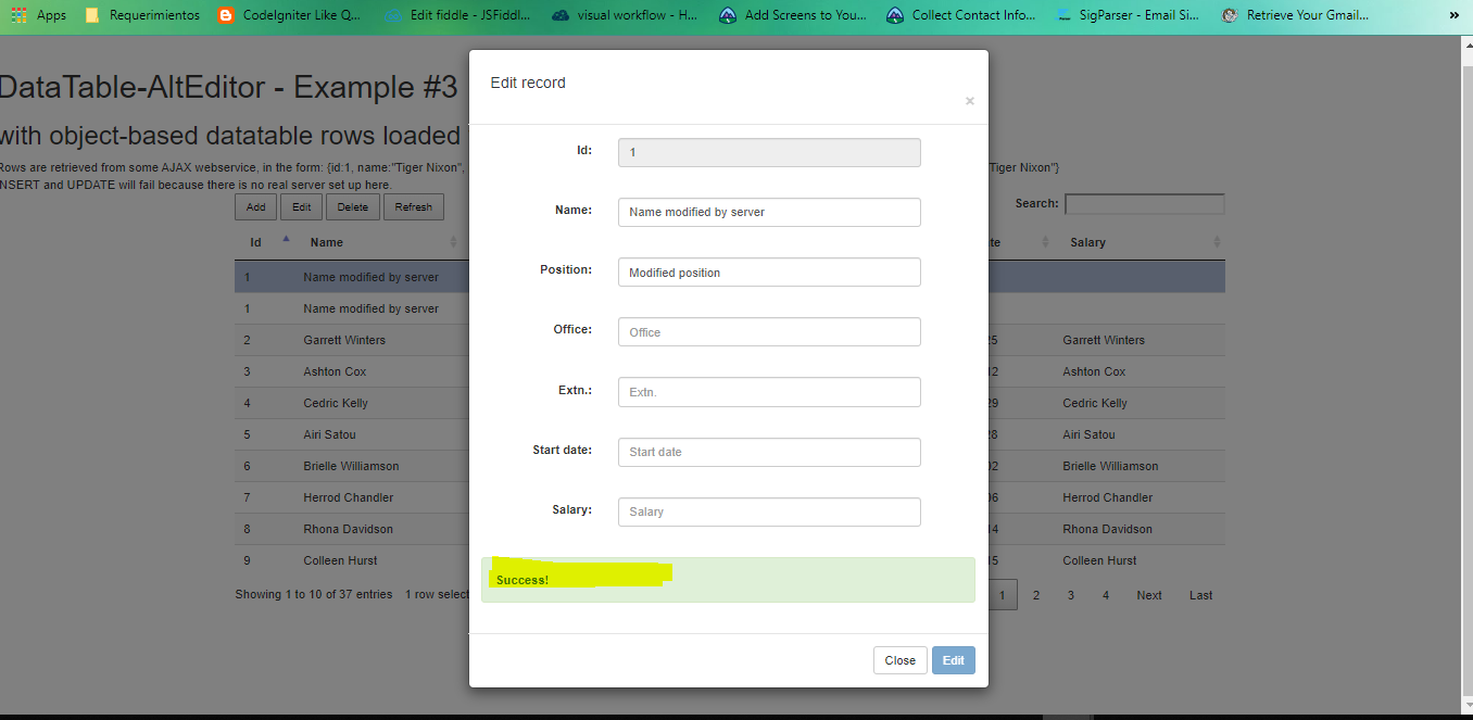 After Successful edit or add, the modal does not close. · Issue #135 · KasperOlesen/DataTable ...