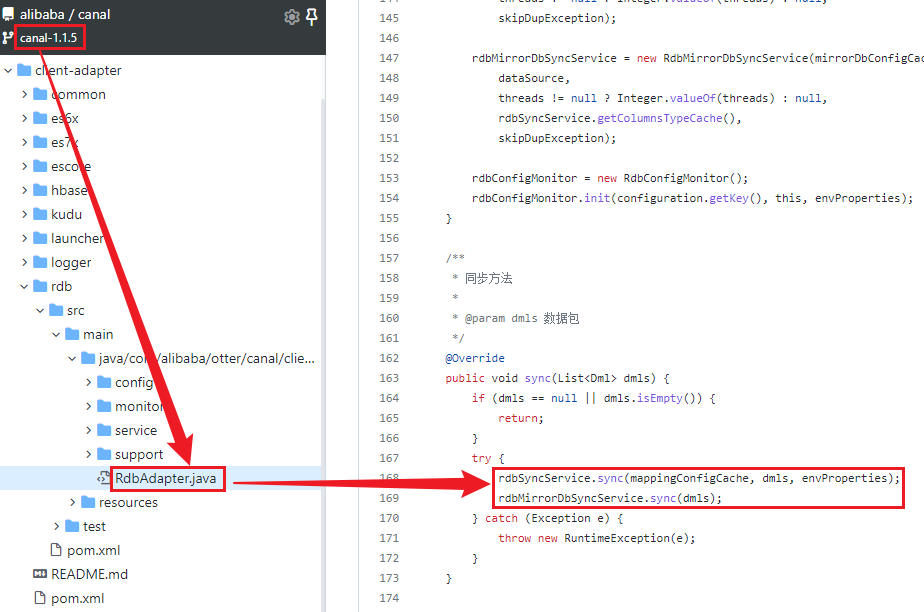 Canal1.1.4版本insert的增量数据是可以但修改或删除此数就不能源库的表到目标库的表同步，报WH · Issue #2834 · alibaba/canal · GitHub