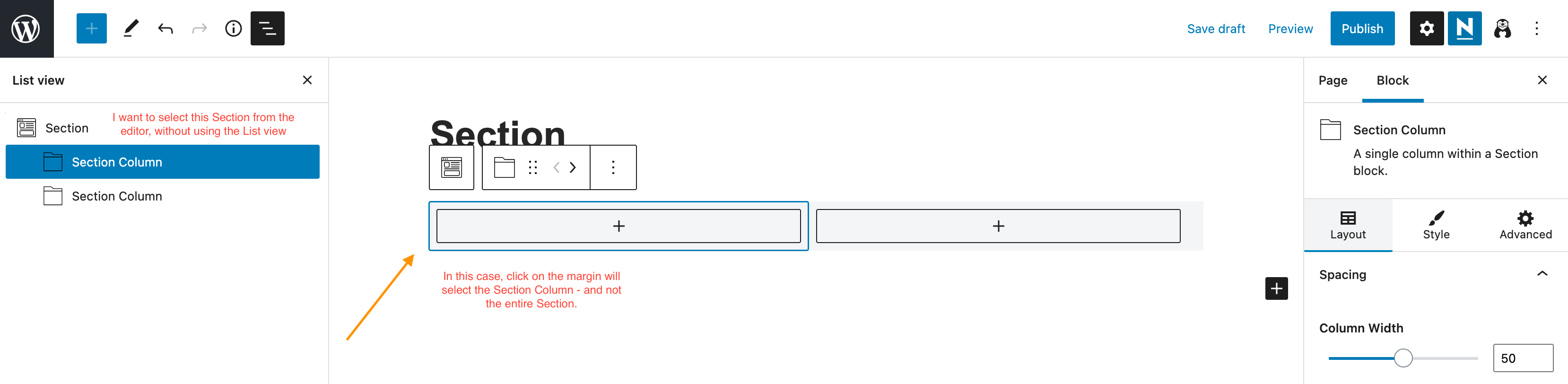 Section - enhancements · Issue #803 · Codeinwp/otter-blocks · GitHub