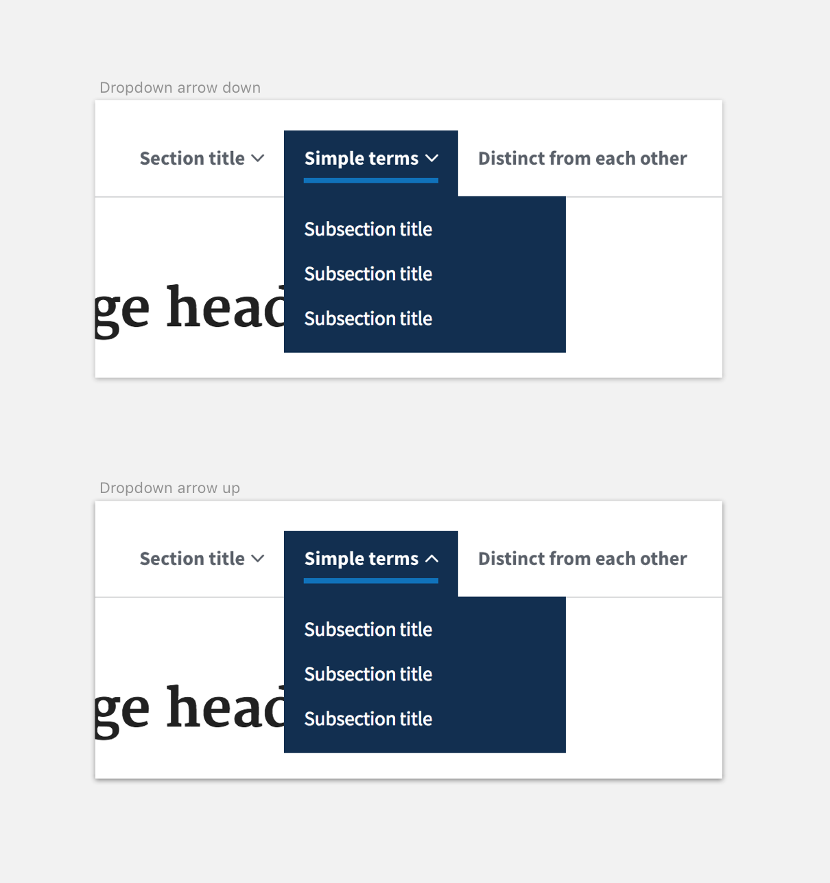  Header Change Direction Of Dropdown Arrow When Opened Issue 2616 Uswds uswds GitHub