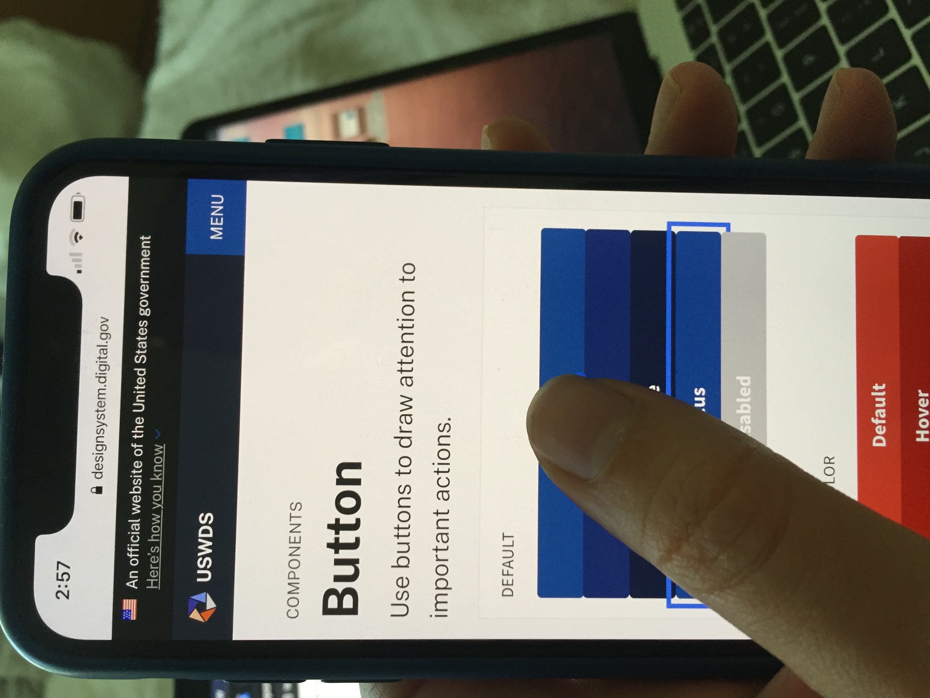 Add tap target size guidance to button component · Issue #3207 · uswds ...