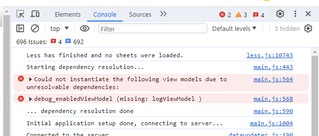 logViewModel dependency incorrect · Issue #4906 · OctoPrint/OctoPrint · GitHub