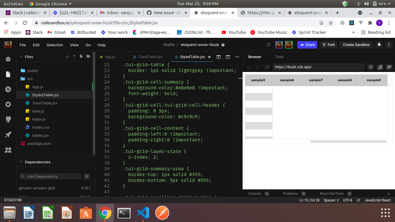Unselecting all filters creates misaligned columns · Issue #1288 · nhn ...