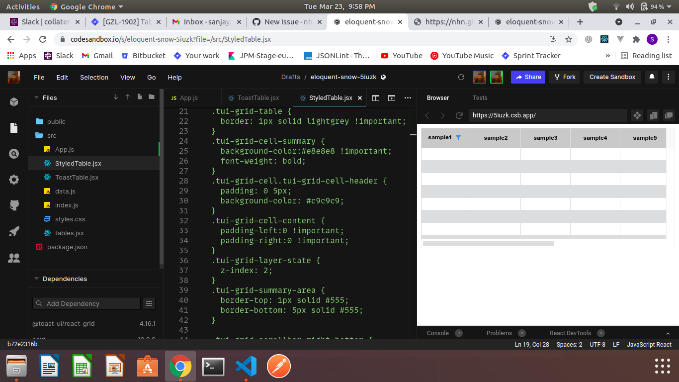 Unselecting all filters creates misaligned columns · Issue #1288 · nhn ...