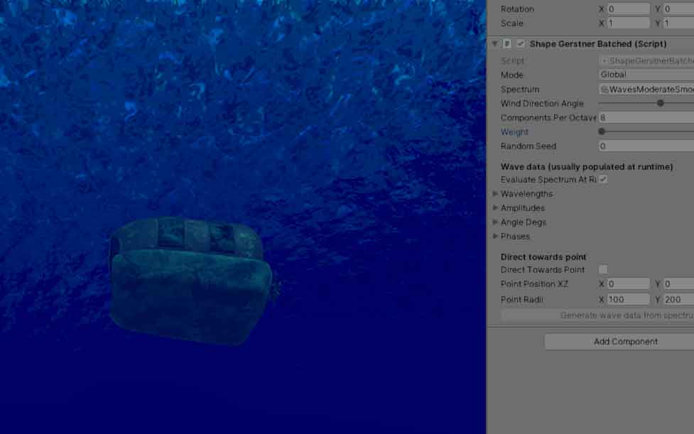 [HDRP] Caustics appear on underside of ocean surface with dynamic resolution · Issue #532 · wave ...