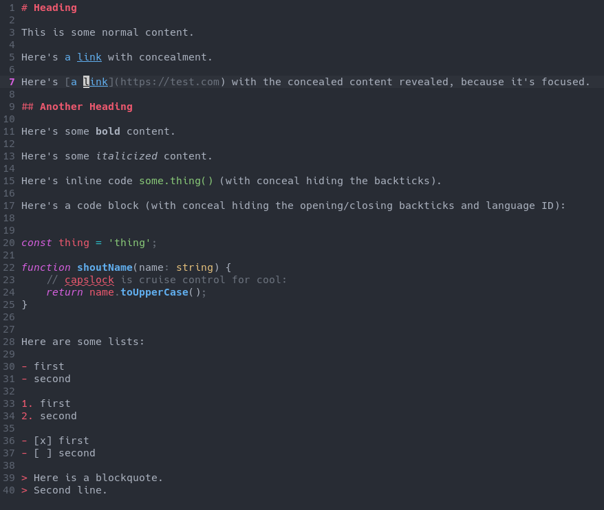 Better Markdown treesitter highlights · Issue #81 · olimorris ...