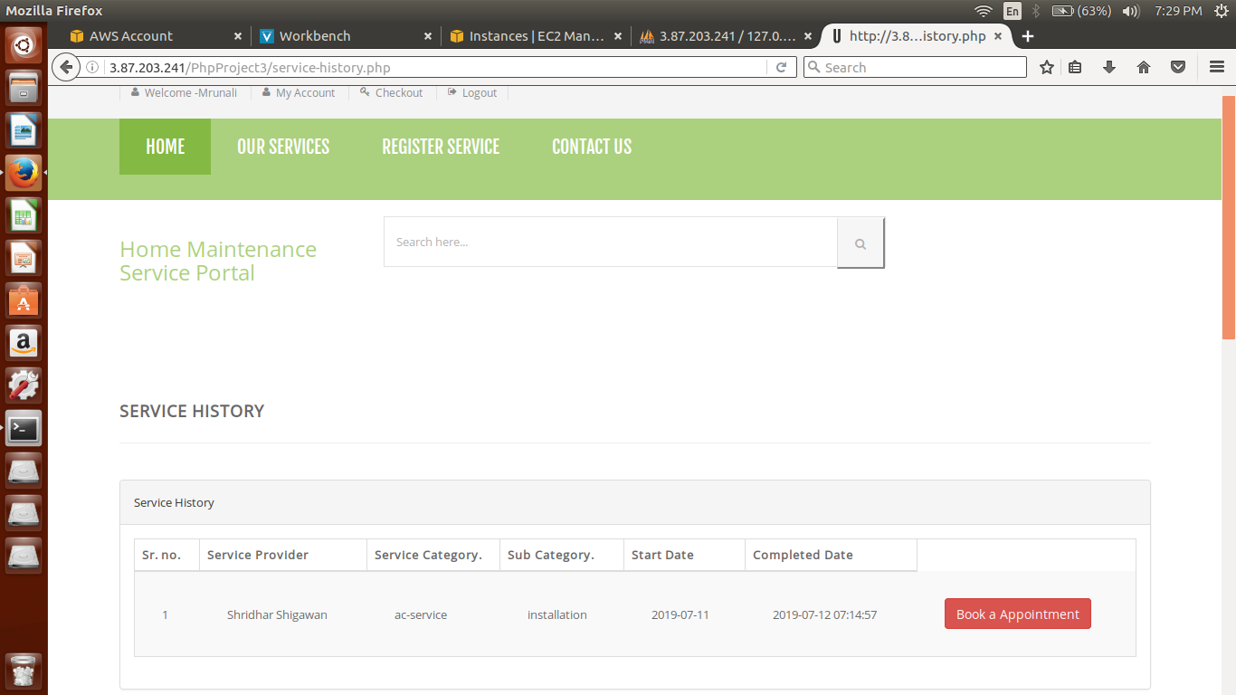 GitHub - MrunaliShigawan/HomeMaintenanceServicePortal