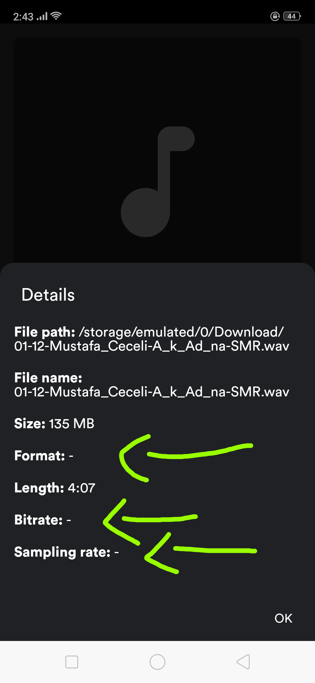 Retro App does not show any information about songs that are in WAV format. · Issue #557 ...