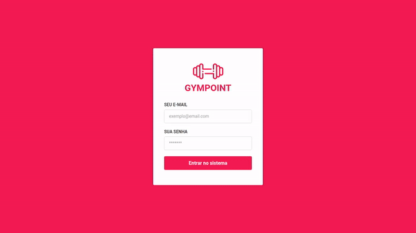 Github Wenderson P Gympoint Web Manage Your Gym
