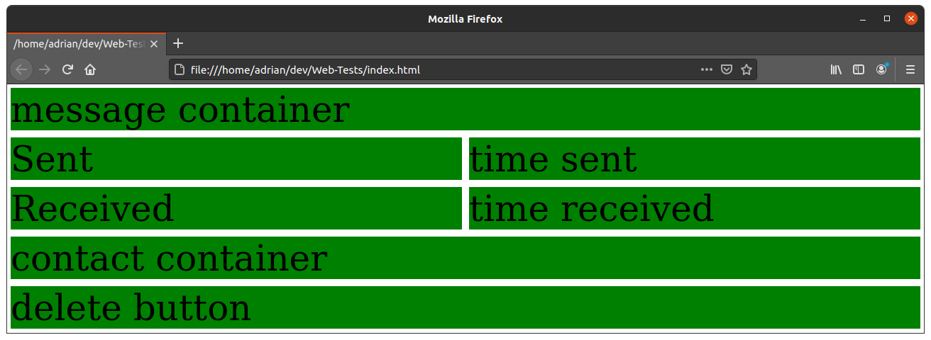 Request to rebuild the message details page with css grids instead of ...