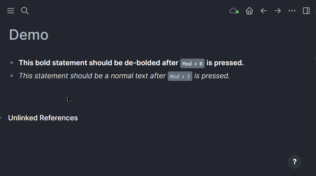 Instead Of Reformatting Already Bold Or Italic Strings Bold And Italic Keyboard Shortcuts