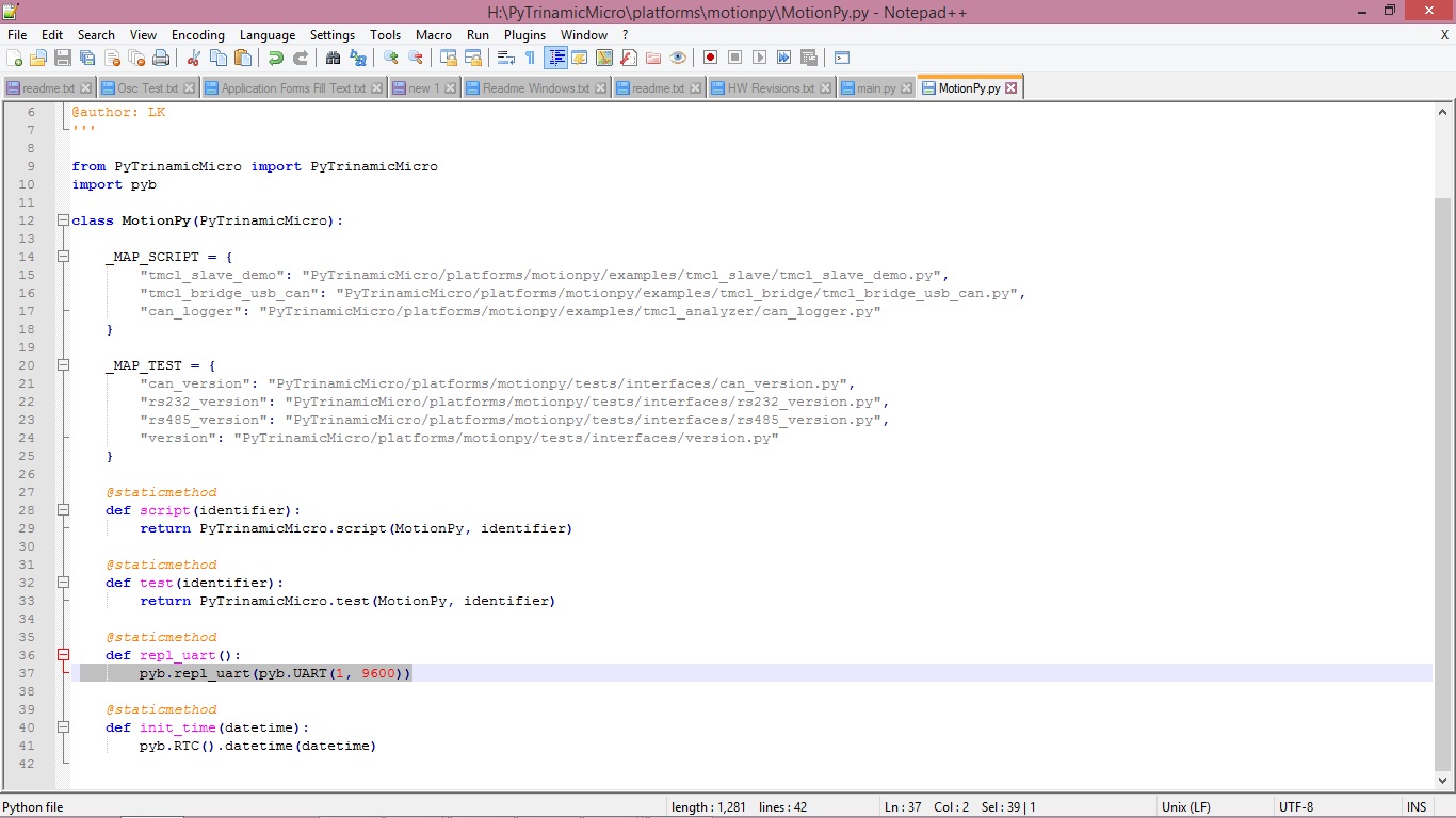 TMCM-0960-MotionPy initialization error for TMCL-IDE · Issue #2 · analogdevicesinc ...