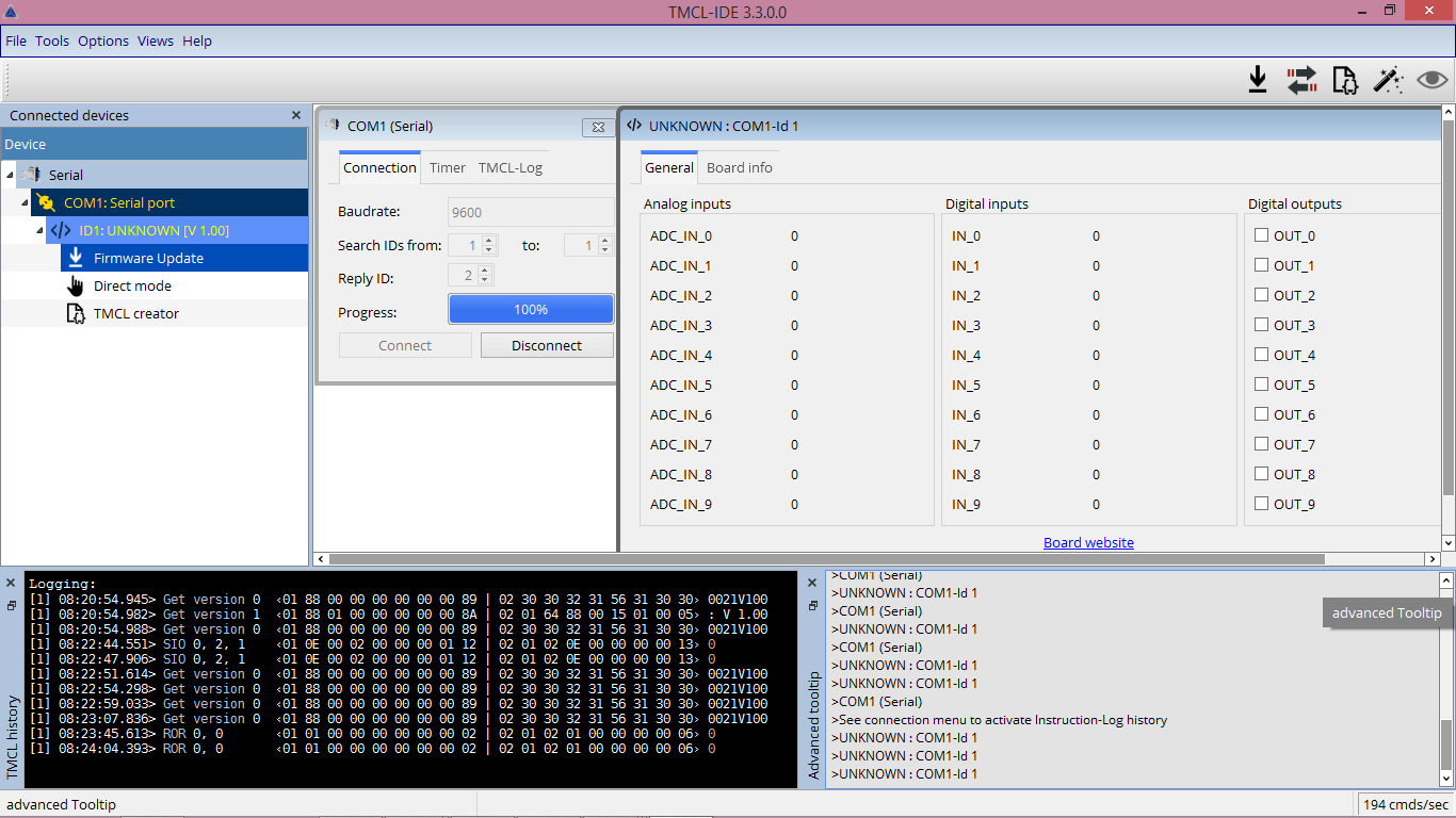 TMCM-0960-MotionPy initialization error for TMCL-IDE · Issue #2 · analogdevicesinc ...
