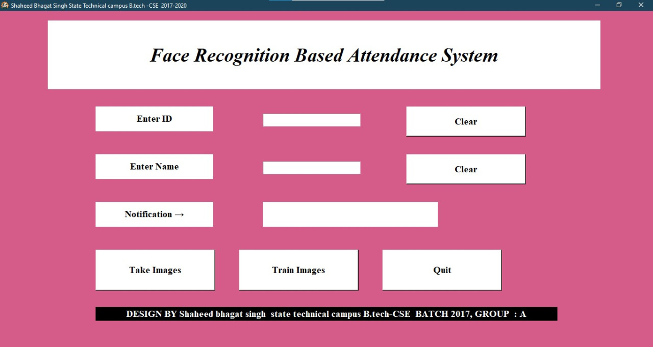 GitHub - kalkaprasad/FACE-RECOGNITION-BASED-ATTENDANCE-SYSTEM: The ...