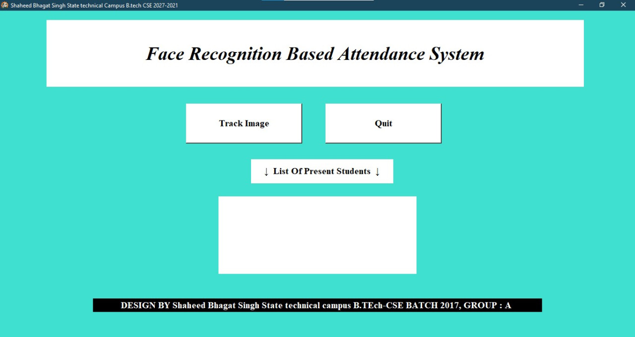 GitHub - kalkaprasad/FACE-RECOGNITION-BASED-ATTENDANCE-SYSTEM: The ...