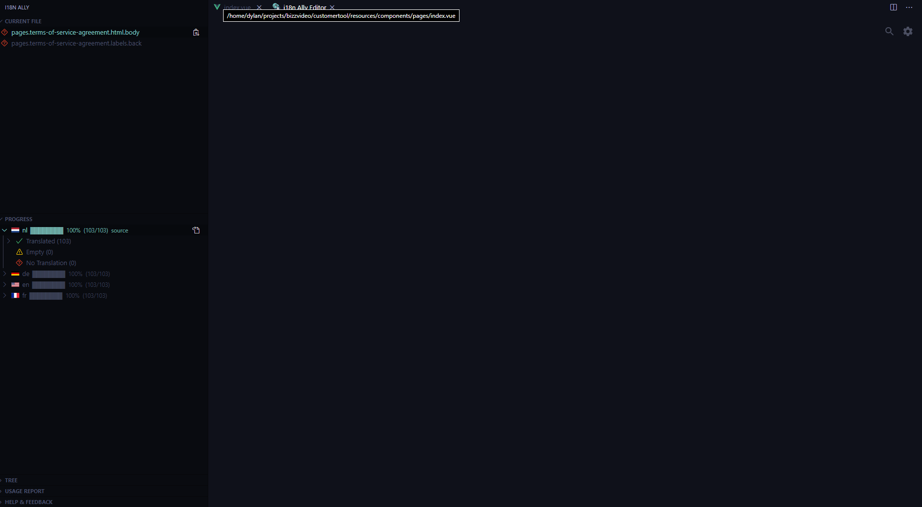 New i18n-editor fails to load when key is not defined yet · Issue #281 · lokalise/i18n-ally · GitHub