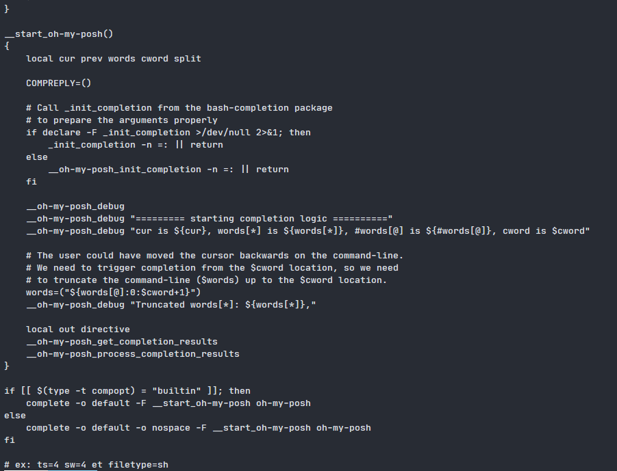 Had anyone had any luck getting autocompletion to work on wsl2? · JanDeDobbeleer oh-my-posh ...