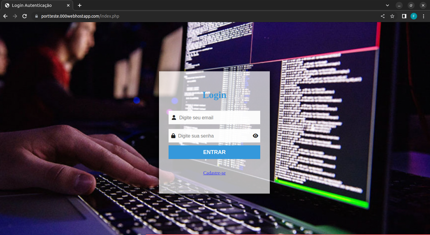 GitHub - fab1opinto/login-autenticacao: tela de login com autenticação ...