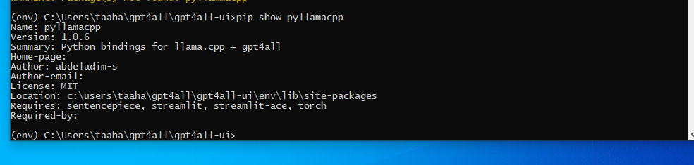 ImportError: DLL Load failed while importing _pylammacpp: The specified ...