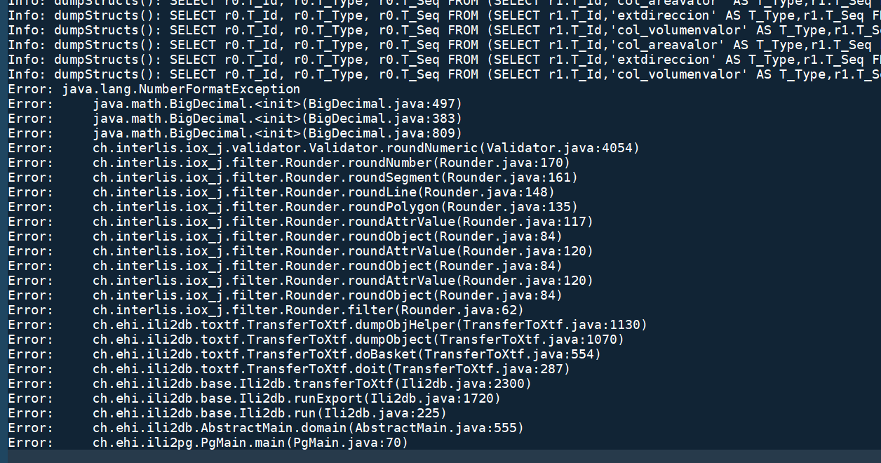 Error: java.lang.NumberFormatException - Exportar XTF · Issue #576 · SwissTierrasColombia ...
