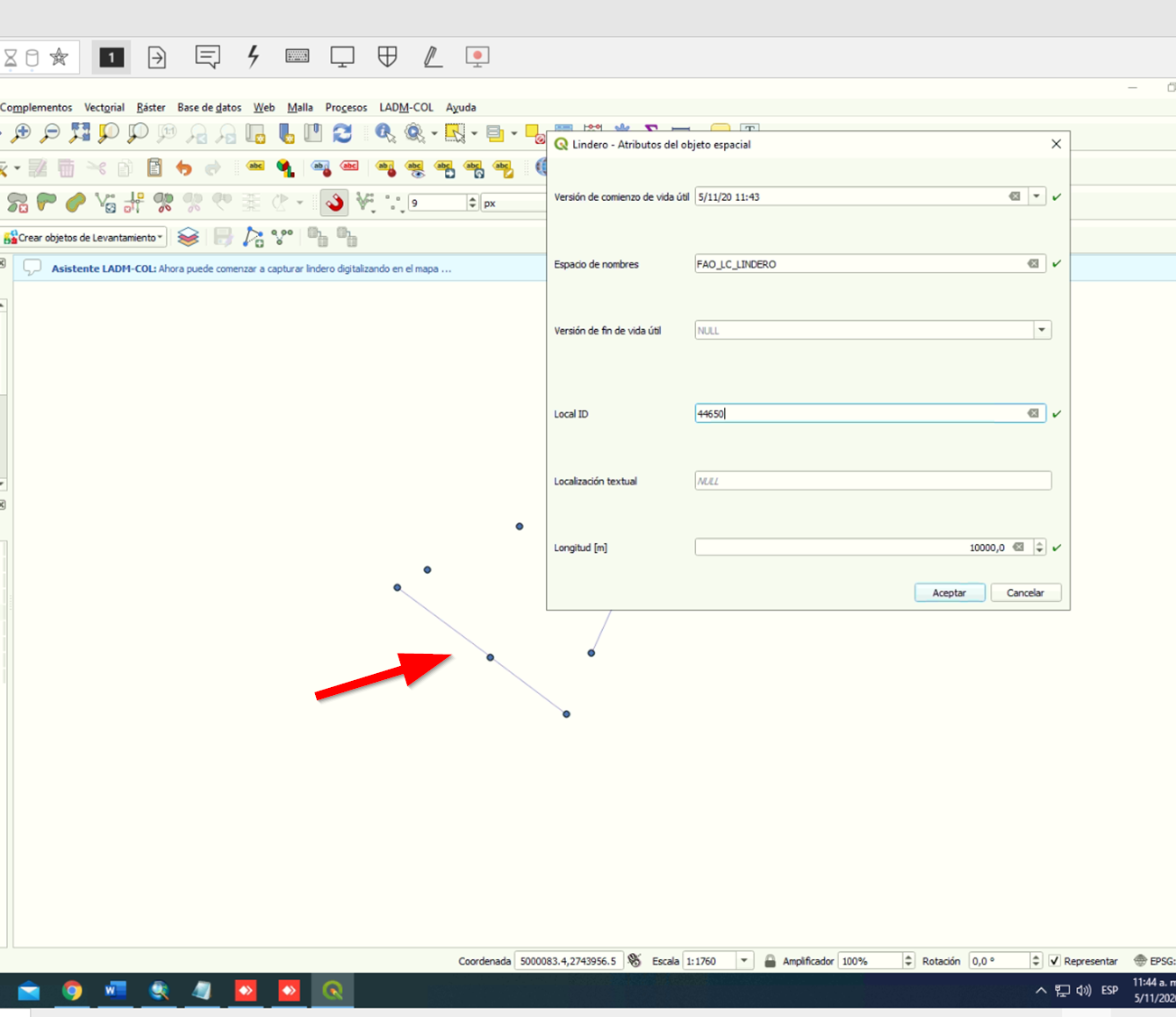 Duda Creacion Lindero · Issue #390 · SwissTierrasColombia/Asistente ...