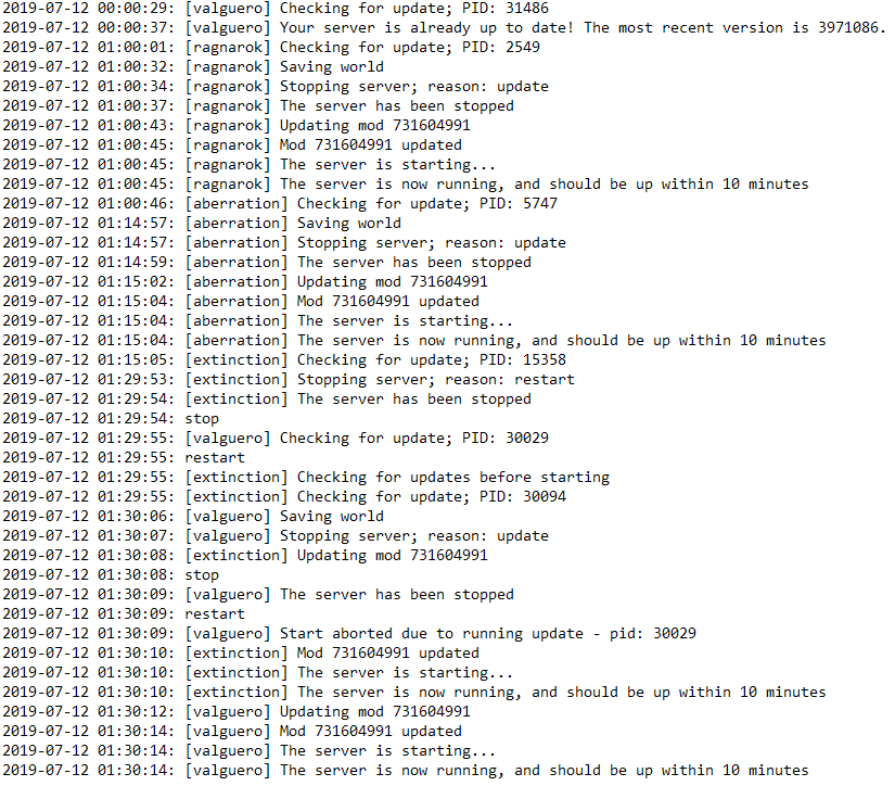 Server not automatically updating Mods on all Servers · Issue #1028 · arkmanager/ark-server ...