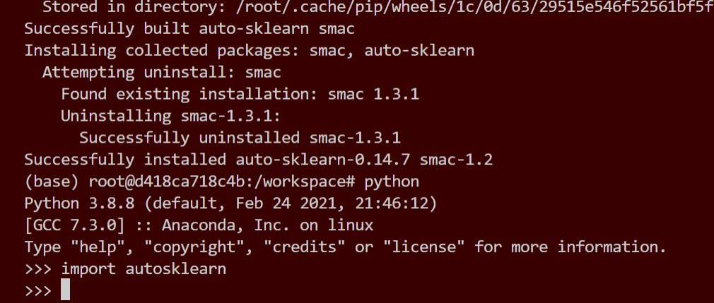 Importerror While Import The Auto Sklearn · Issue 1456 · Automlauto 
