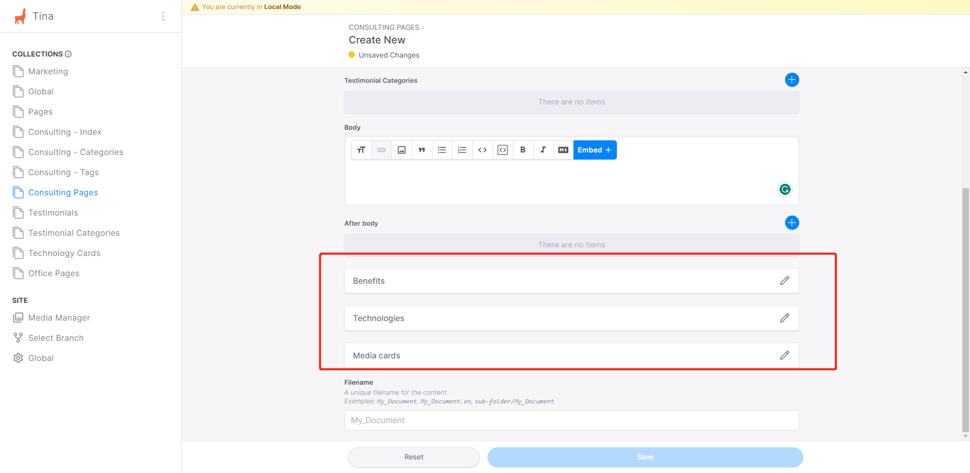 🐛Tina CMS - Error when create new page using Tina Editor · Issue #491 · SSWConsulting/SSW ...