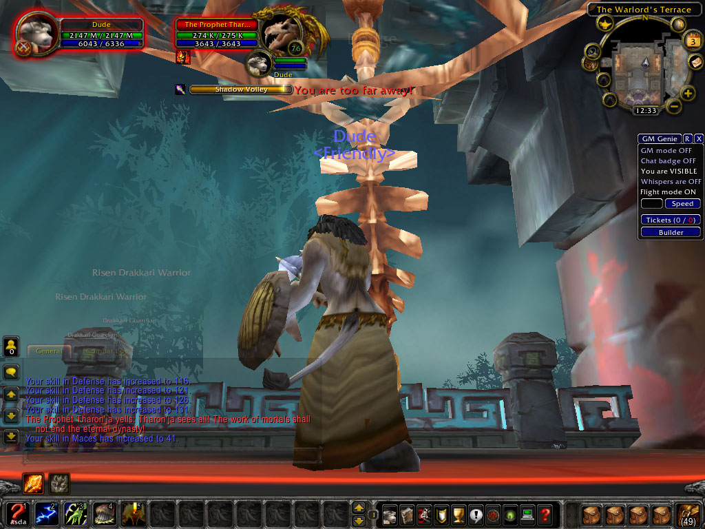 "The Prophet Tharon'ja" in Drak'Tharon Keep can be pulled down too ...